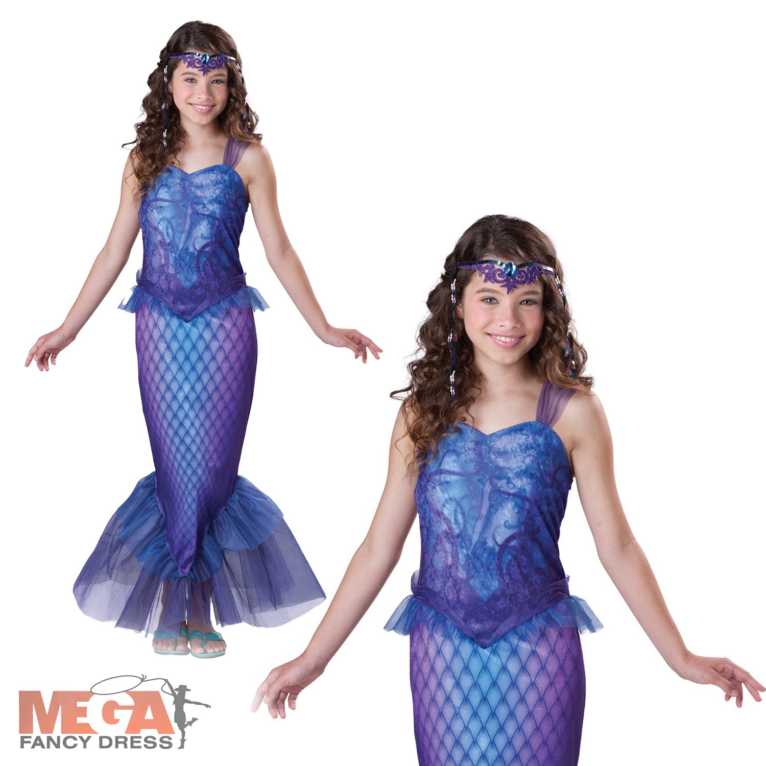 InCharacter Girls Mermaid Fancy Dress Costume – Mega Fancy Dress UK