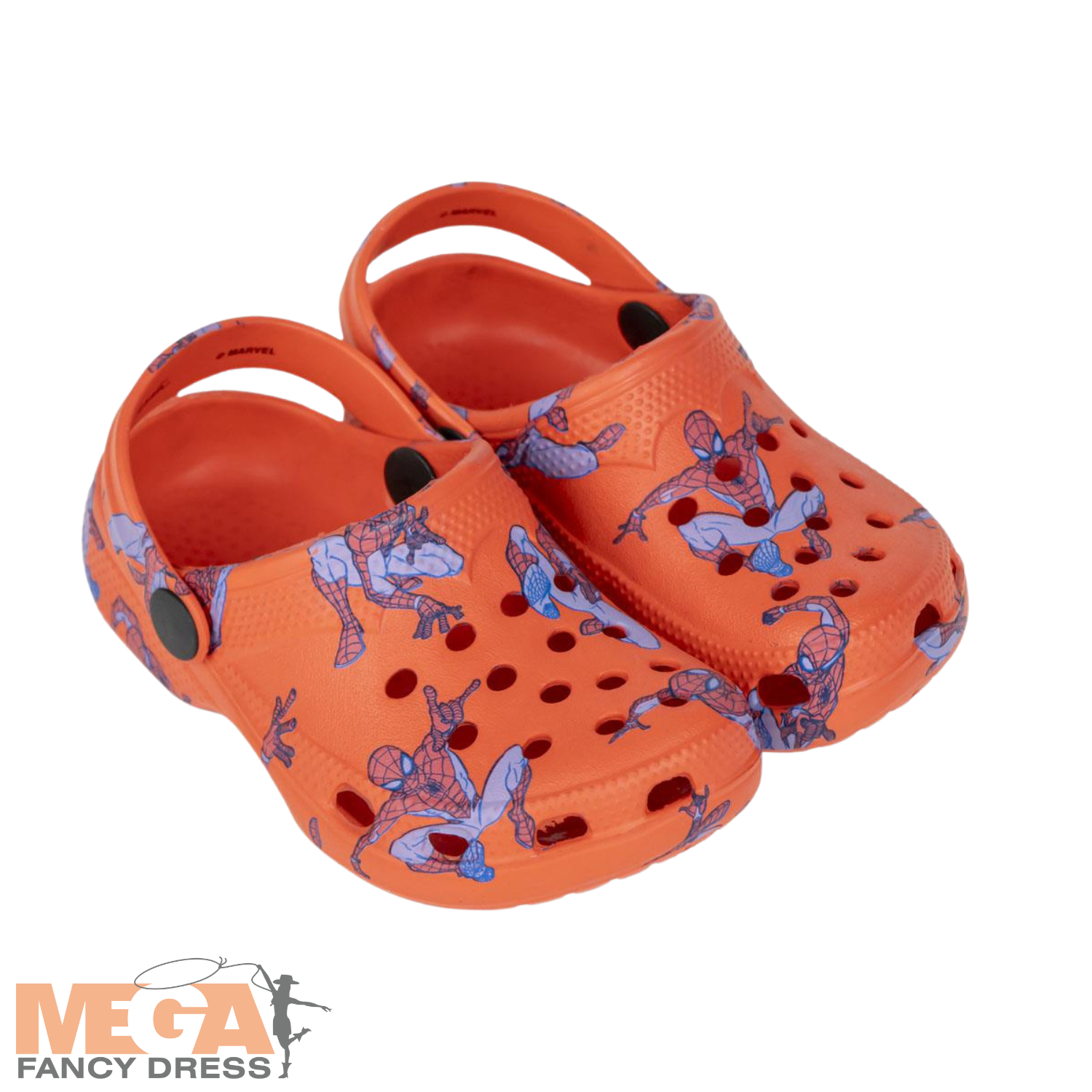 Licensed Boys Spiderman Red Clogs – Mega Fancy Dress UK