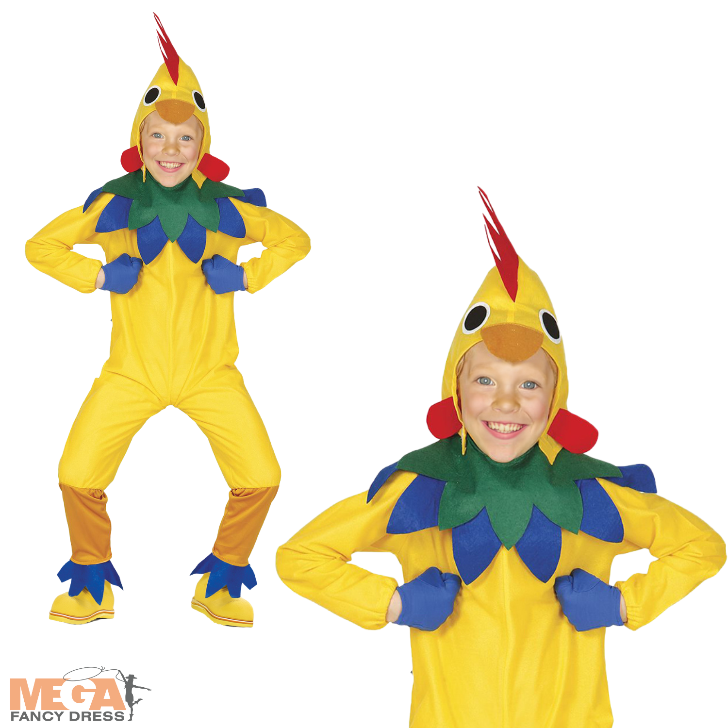 Kids Chicken Farmyard Animal Fancy Dress Costume – Mega Fancy Dress UK