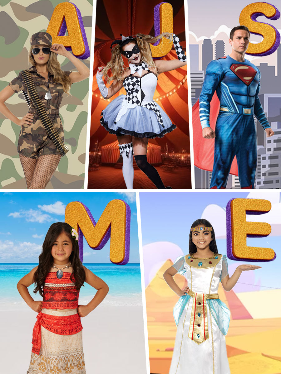 Letter A-Z Costume Ideas – Mega Fancy Dress UK