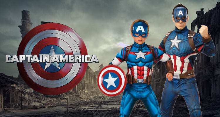 Shop Captain America Costumes | Officially Licensed | Mega Fancy Dress ...