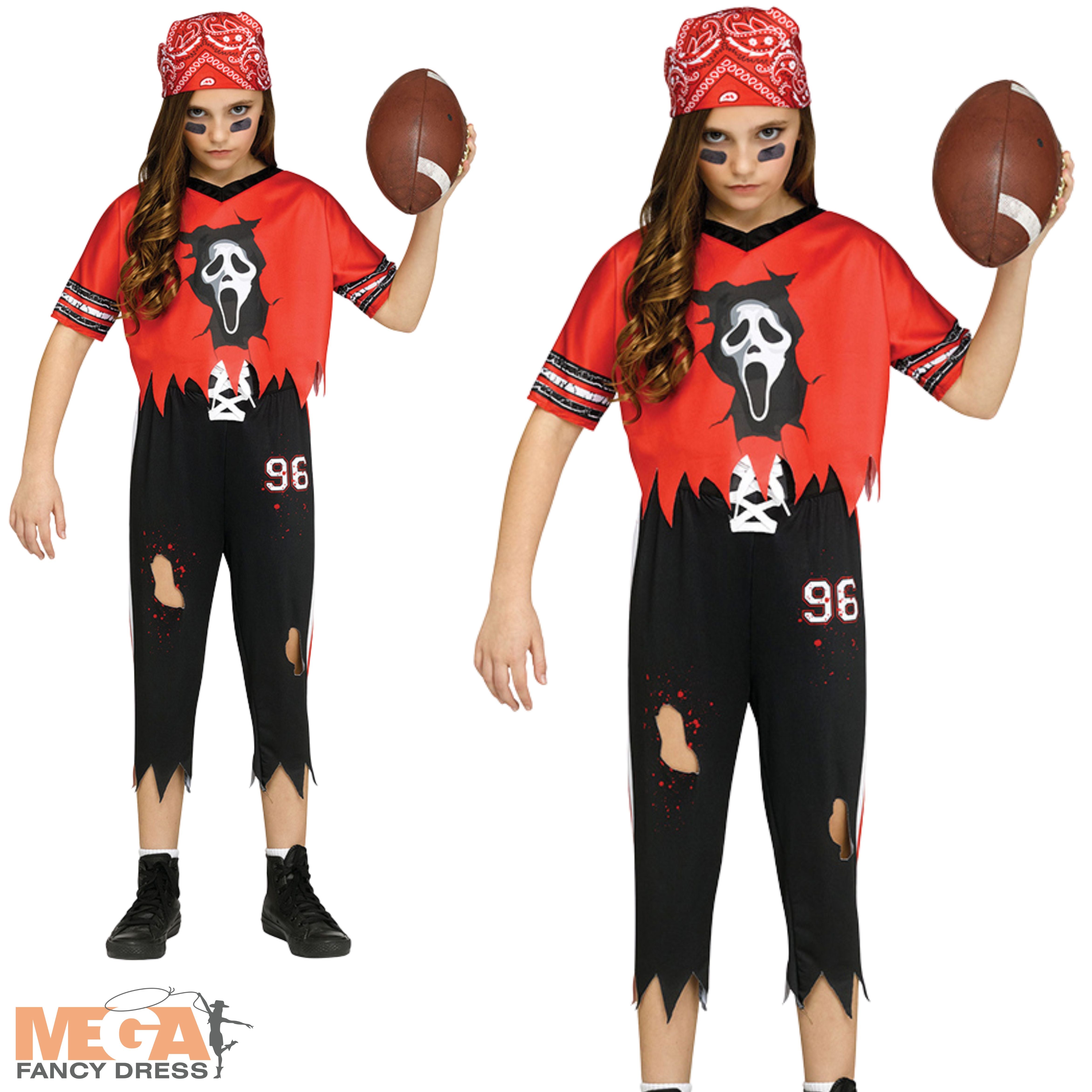 Officially Licensed GhostFace Field of Screams Girls Halloween Costume ...