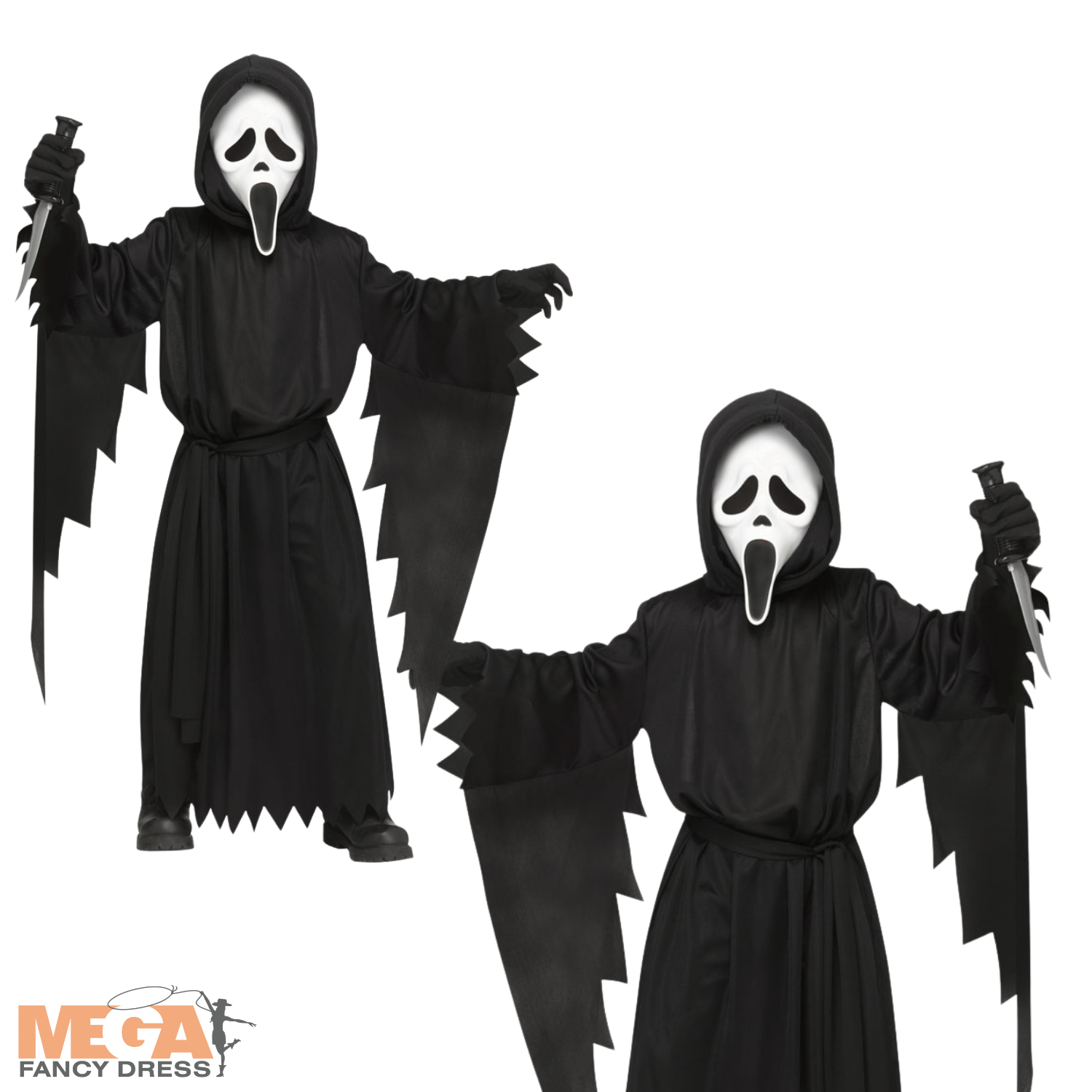Scream Ghostface Toddler Costume 3-4 Years – Mega Fancy Dress UK