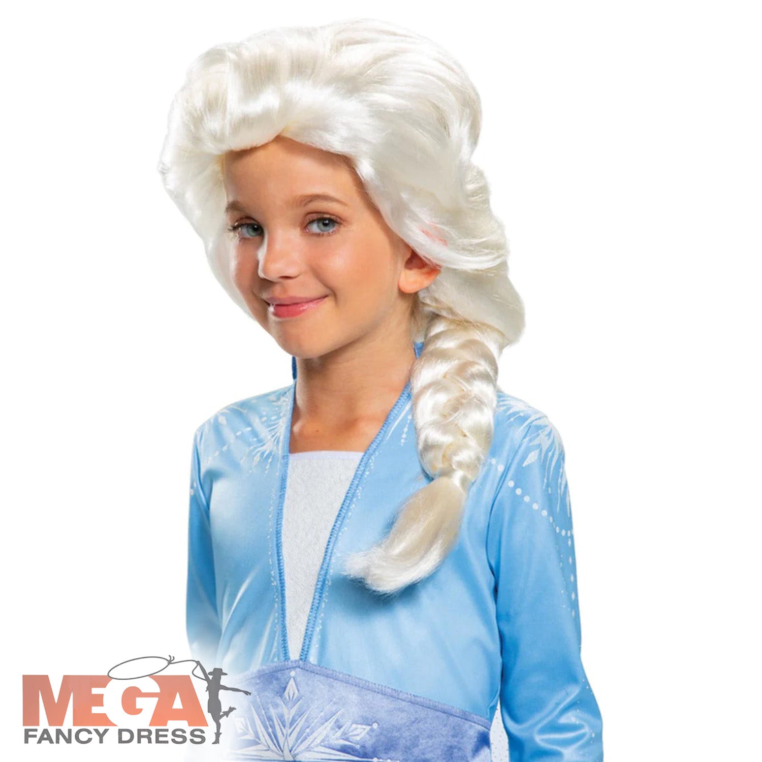 Officially Licensed Girls Disney Elas Wig Frozen 2 – Mega Fancy Dress UK