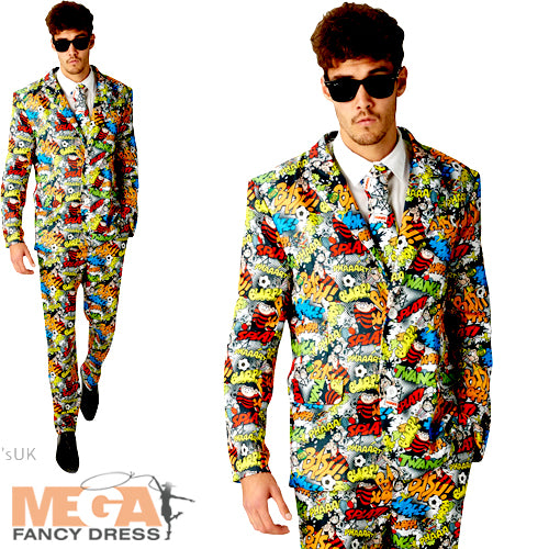 Dennis the Menace Men Iconic Suit Costume – Mega Fancy Dress