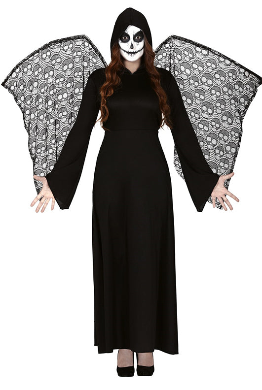 Shop Ladies Winged Death Reaper Halloween Costume | Mega Fancy Dress ...