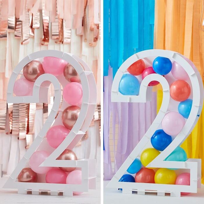 Shop Balloon Mosaic Number Stand - 2 | Mega Fancy Dress – Mega Fancy ...