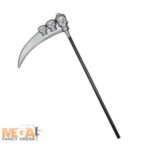 Skeleton Skull Scythe Grim Reaper Halloween Accessory – Mega Fancy Dress UK