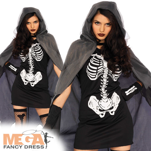 Grim Reaper Ladies Deathly Harbinger Costume – Mega Fancy Dress
