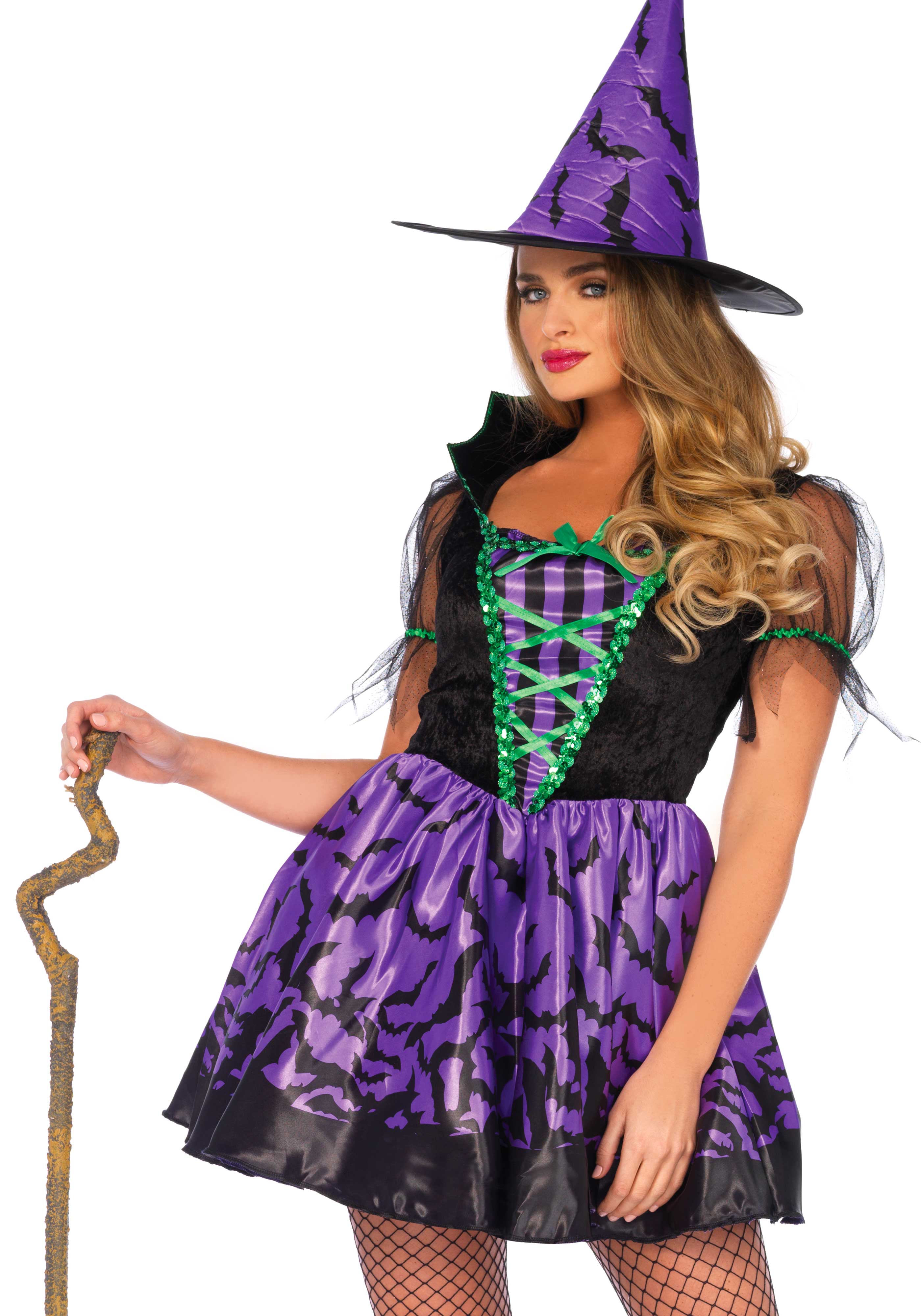 Shop Bat Wing Witch Ladies Gothic Sorceress Costume | Mega Fancy Dress ...