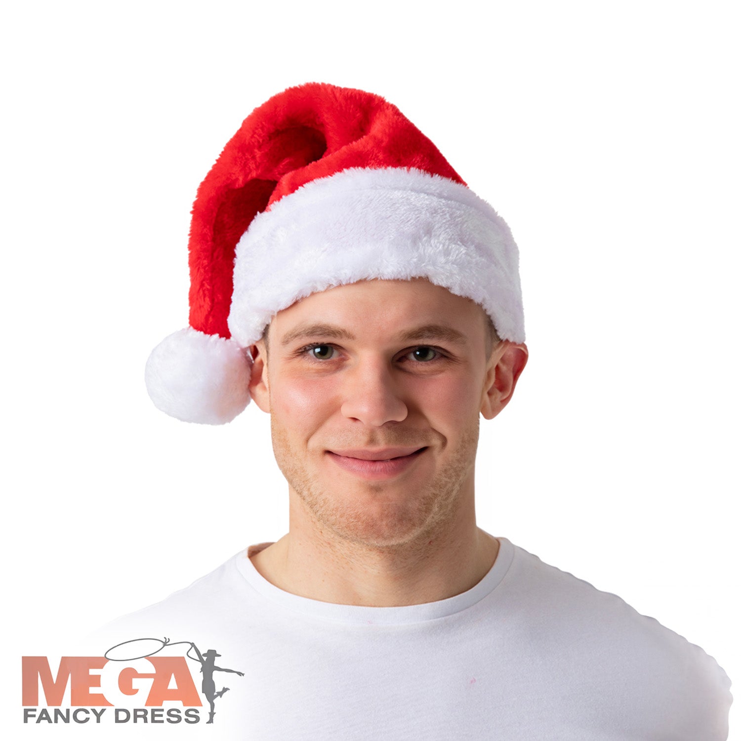 Super Deluxe Santa Hat Christmas Costume Accessory – Mega Fancy Dress UK