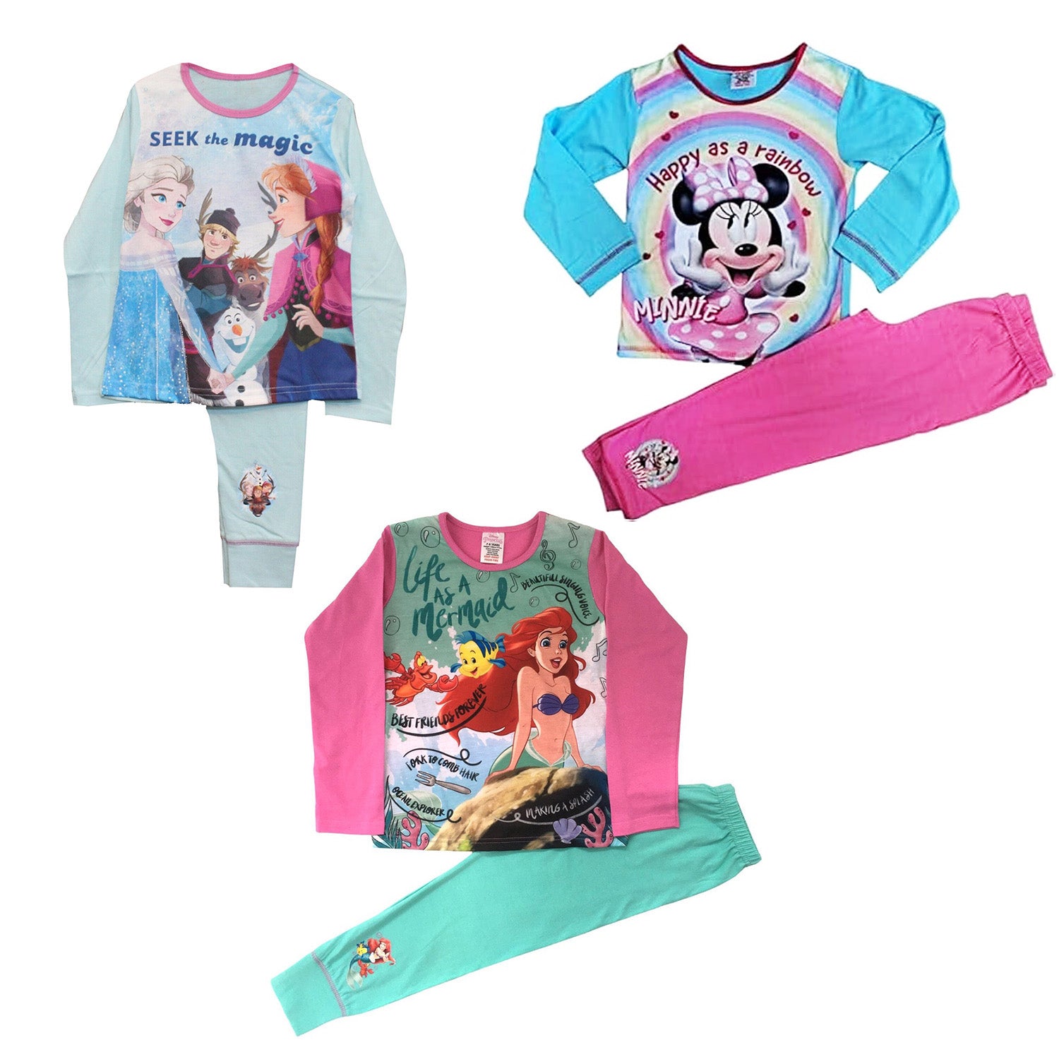 Girls Disney Princess Pyjamas - 4-5 Years – Mega Fancy Dress UK