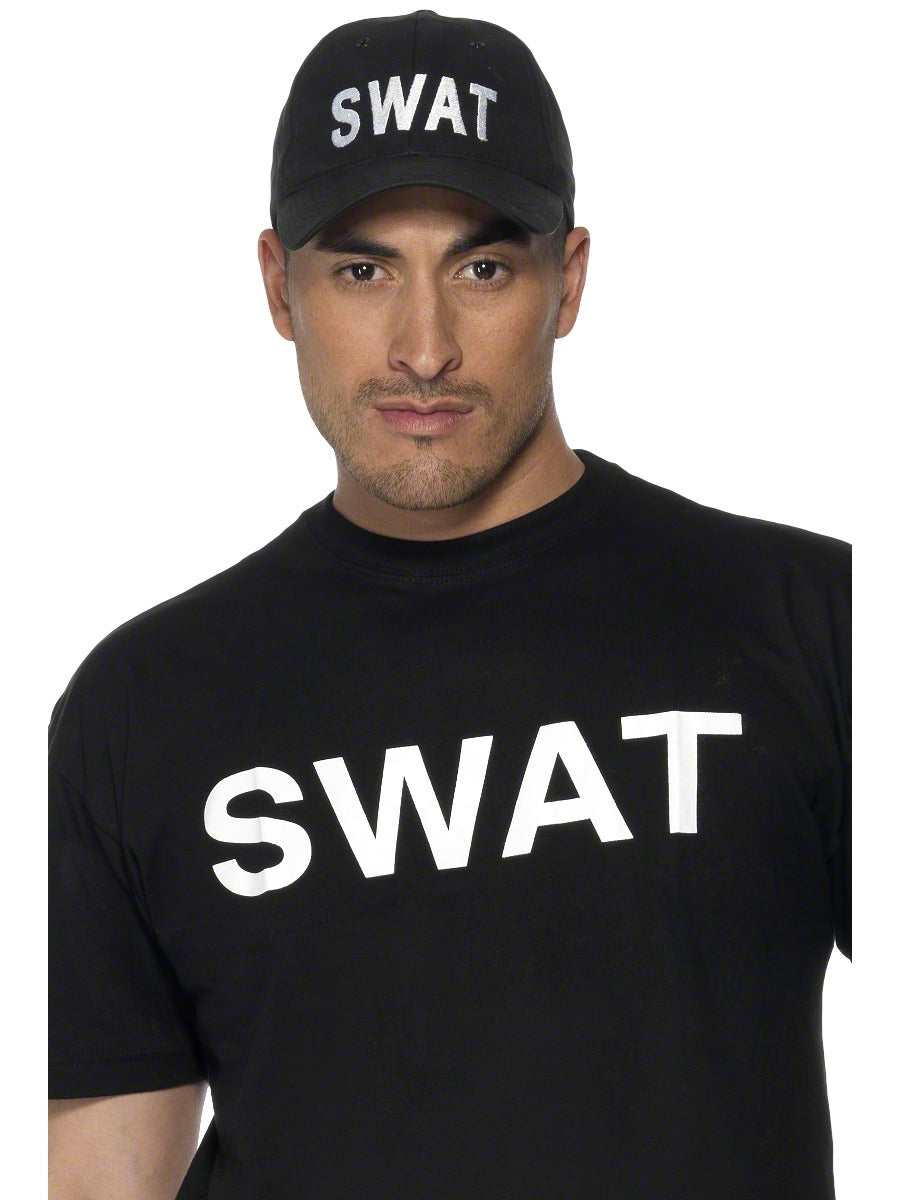 Shop Swat Baseball Cap Law Enforcement Accessory | Mega Fancy Dress ...